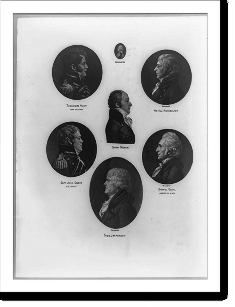 Historic Print, [Composite of profile head-and-shoulders portraits of ...