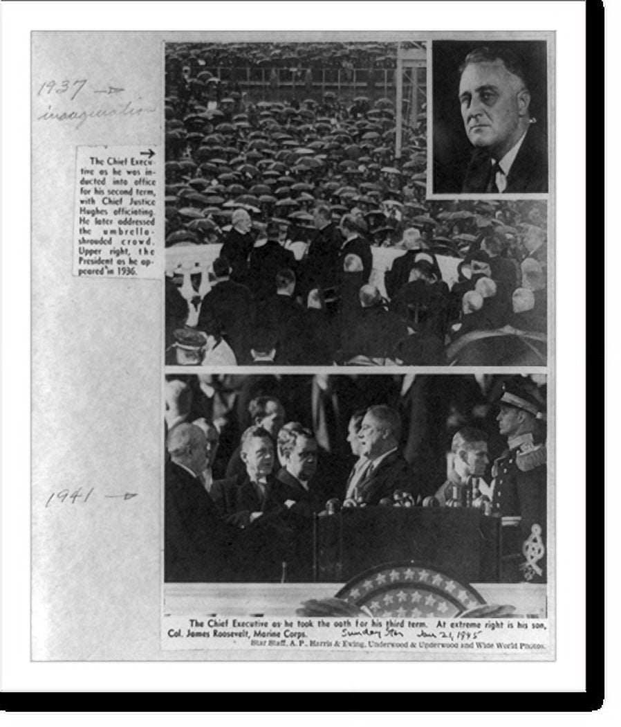 Historic Print, [Composite showing head-and-shoulders portrait of ...