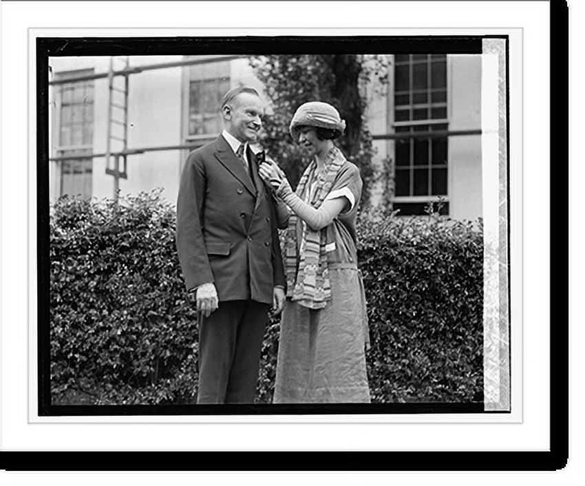 Historic Print, Coolidge & Miss Grace Laura Newton, 5/7/24, 16" x 20 ...