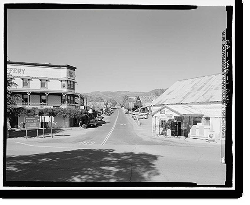 Historic Print, Coulterville Road, Between Foresta & All-Weather ...