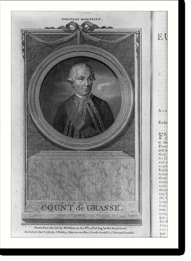 Historic Print, Count de Grasse.Miller delt. ; W. Angus sculpt., 16" x ...