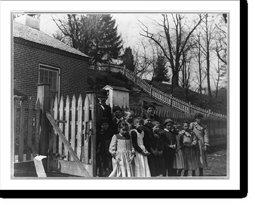 Historic Print, Coxey's Army, 1894. school children watching the ...