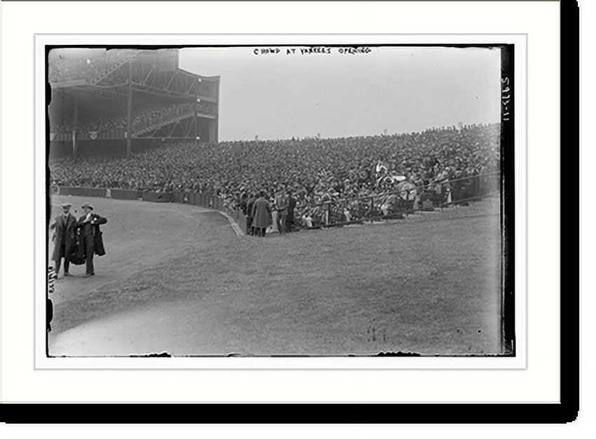 Historic Print, Crowd at Yankees opening, 18" x 24" - Walmart.com