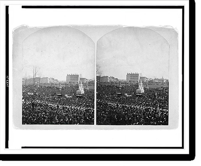 Historic Print, [Crowd at the inauguration of Rutherford B. Hayes, on ...