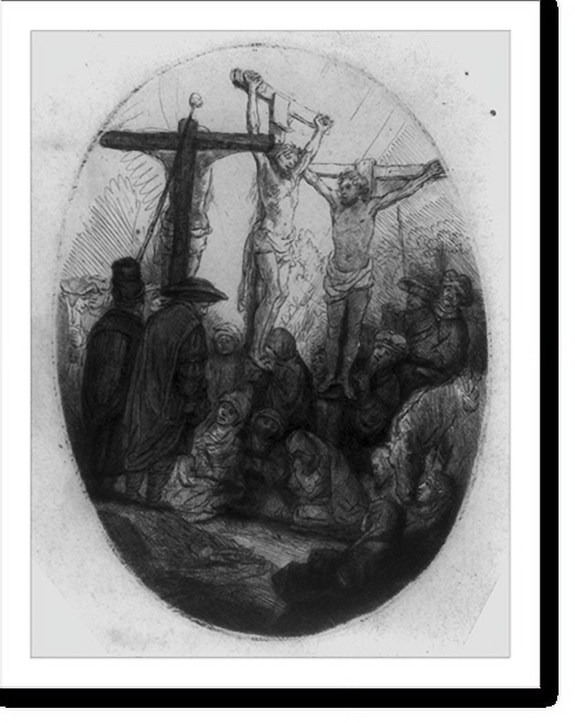 Historic Print, Crucifixion between two theives, 16" x 20" - Walmart.com