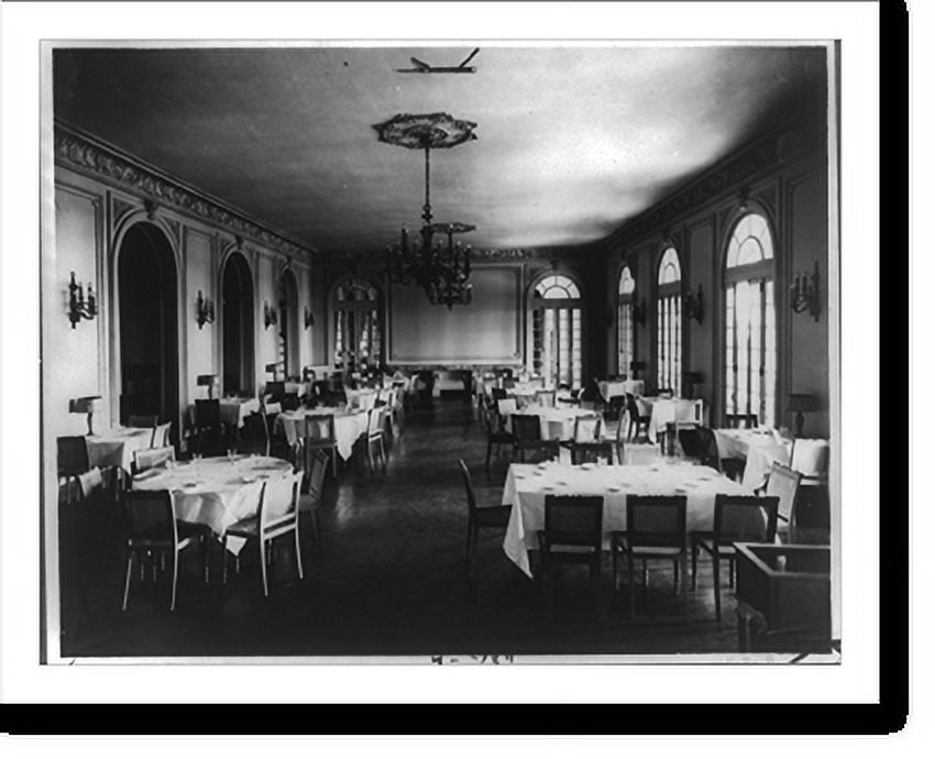 Historic Print, [Cuba, Havana, the dining room of the Havana Yacht Club ...