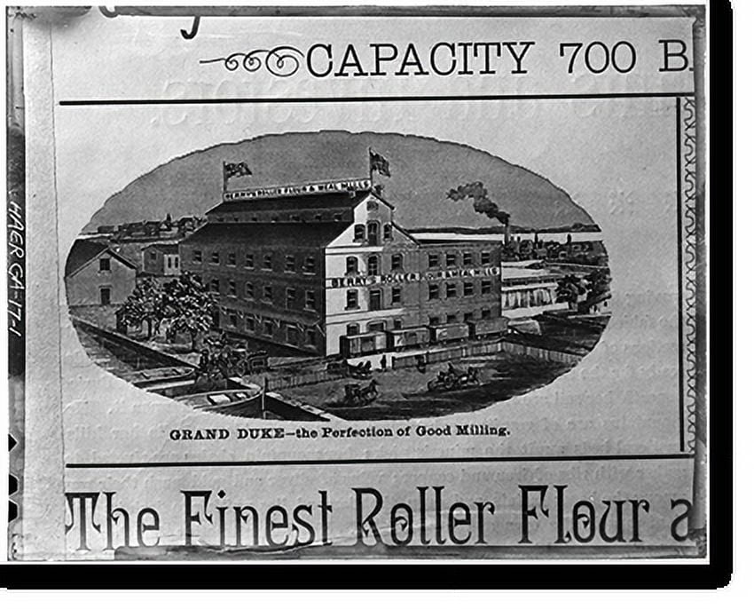 Historic Print, Cunningham's Flour Mill, Augusta Canal, Augusta ...