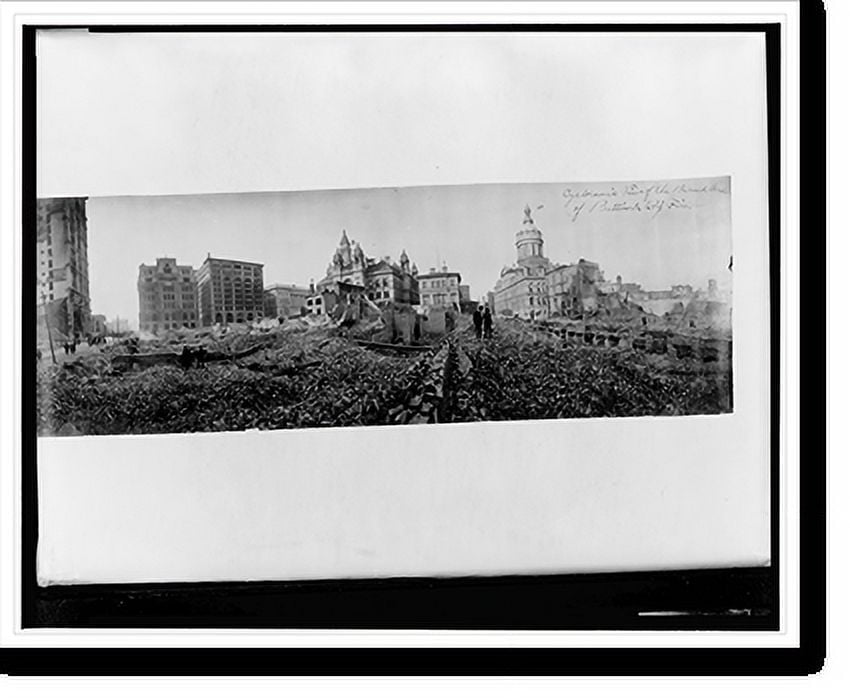 Historic Print, Cycloramic view of the burned area of Baltimore's big ...