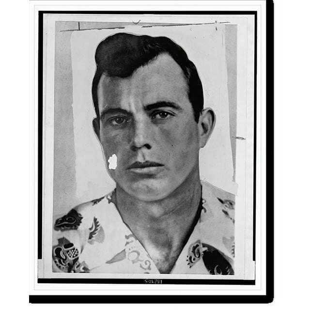 Historic Print, [Dallas Police Officer J.D. Tippit, bust portrait ...