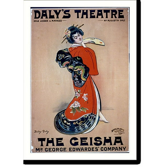 Historic Print, Daly's theatre. The geisha, Mr. George Edwarde's ...
