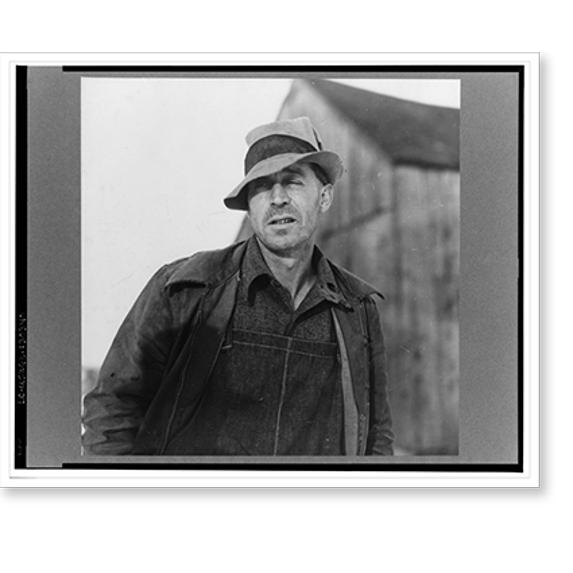 Historic Print, Daniel Sampson, farmer of 125 acres of submarginal land ...