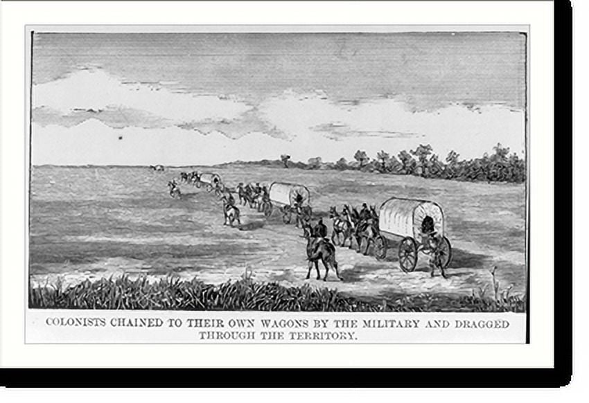 Historic Print, [David L. Payne leading boomers" into Okla.]: colonists ...