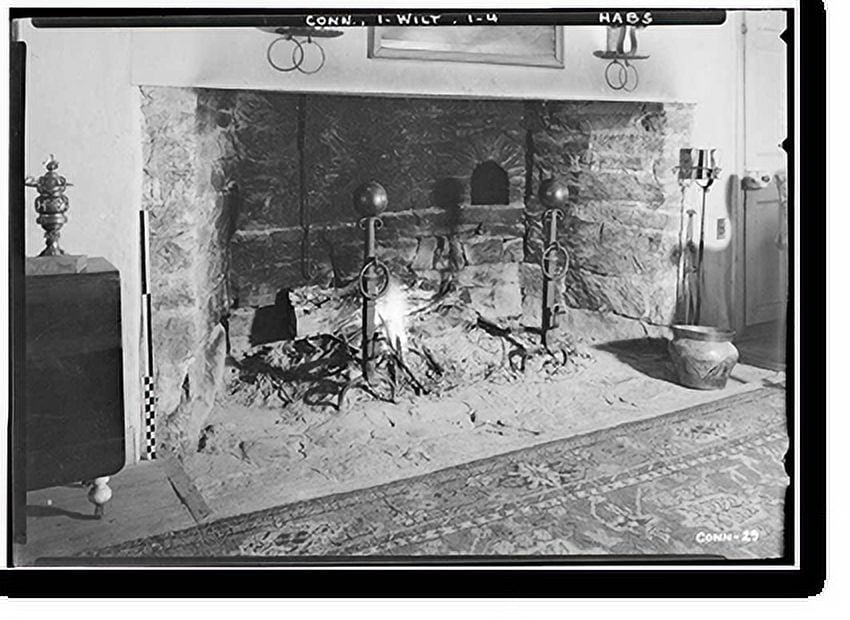 Historic Print, David Lambert House, Danbury Post Road, Wilton ...