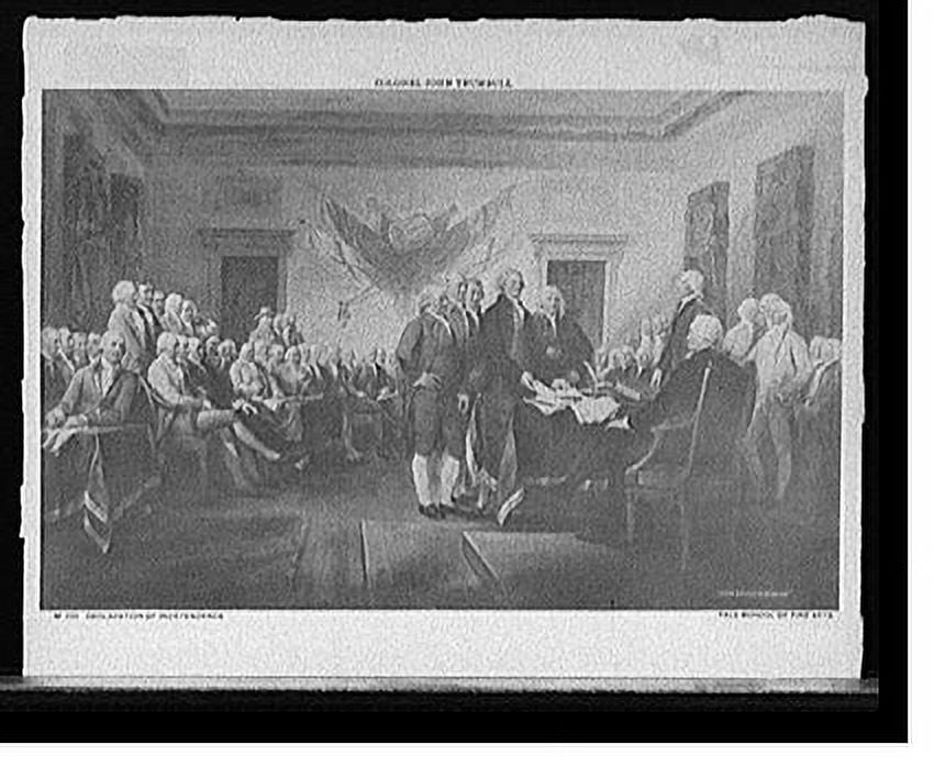 Historic Print, Declaration of Independence, 18" x 24" - Walmart.com