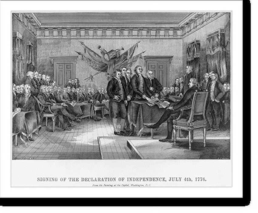 Historic Print, [Declaration of Independence painting by John Trumbull ...