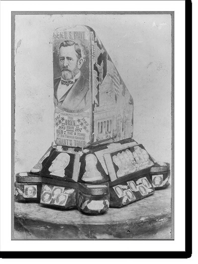 Historic Print, [Decorated, enameled brick from the old tomb of Ulysses ...