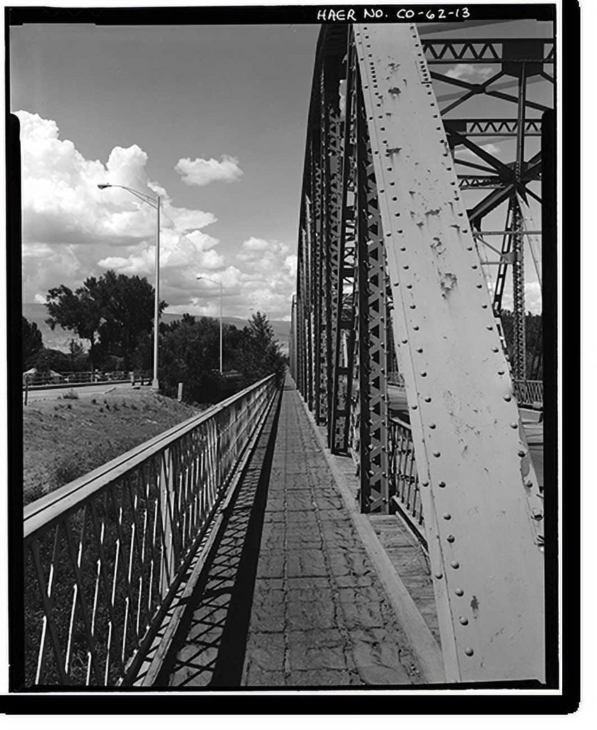 Historic Print, Delta Bridge, Spanning Gunnison River on U.S. 50, Delta ...