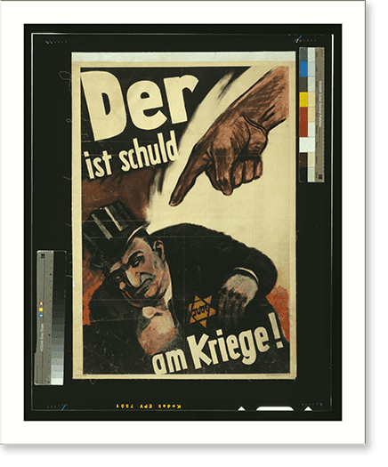 Historic Print, Der ist Schuld am Kriege!.Mjölnir. - 3, 16" x 20 ...