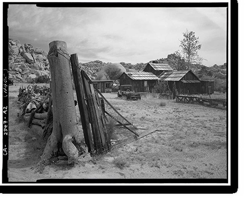 Historic Print, Desert Queen Ranch, Keys Ranch House, Twentynine Palms ...