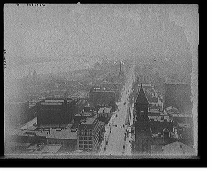 Historic Print, [Detroit River from Dime Savings Bank Building (Dime ...
