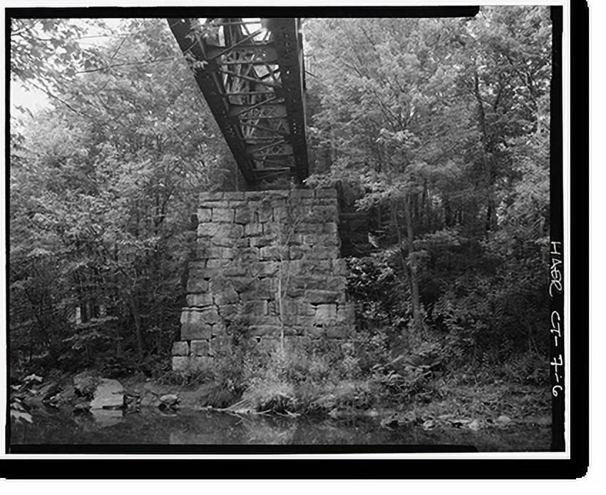 Historic Print, Double Intersection Warren Truss Bridge, Spanning ...