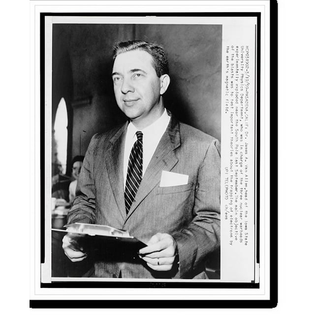 Historic Print, [Dr. James A. Van Allen, half-length portrait, standing ...