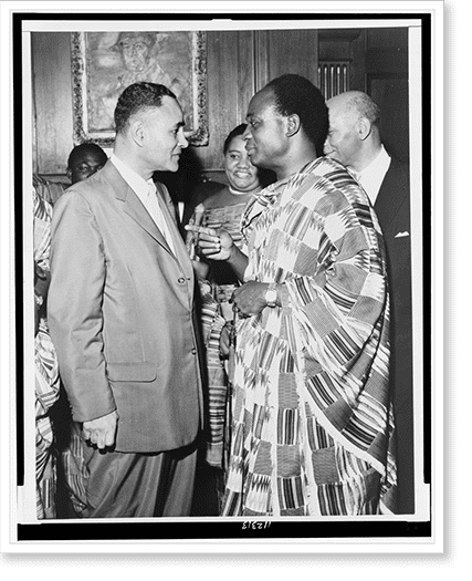 Historic Print, [Dr. Kwame Nkrumah, Prime Minister of Ghana, chats with ...