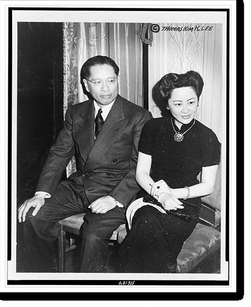 Historic Print, [Dr. & Mrs. T.V. Soong, full-length portrait, seated ...