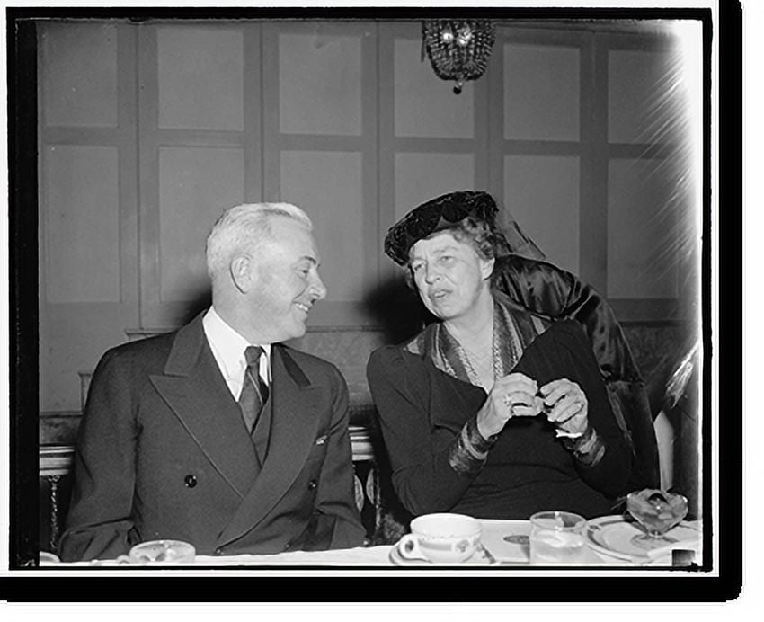 Historic Print, Dr. Thomas Parran & Mrs. Roosevelt, 16" x 20" - Walmart.com