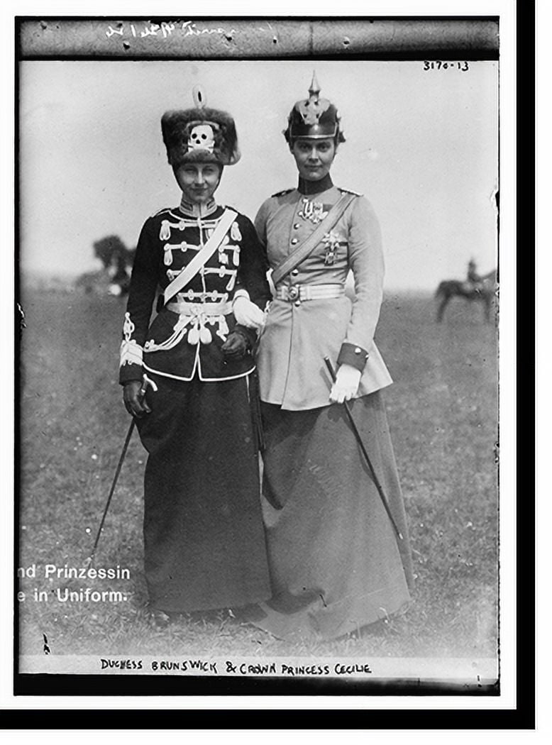 Historic Print, Duchess Brunswick and Crown Princess Cecilie, 16" x 20 ...