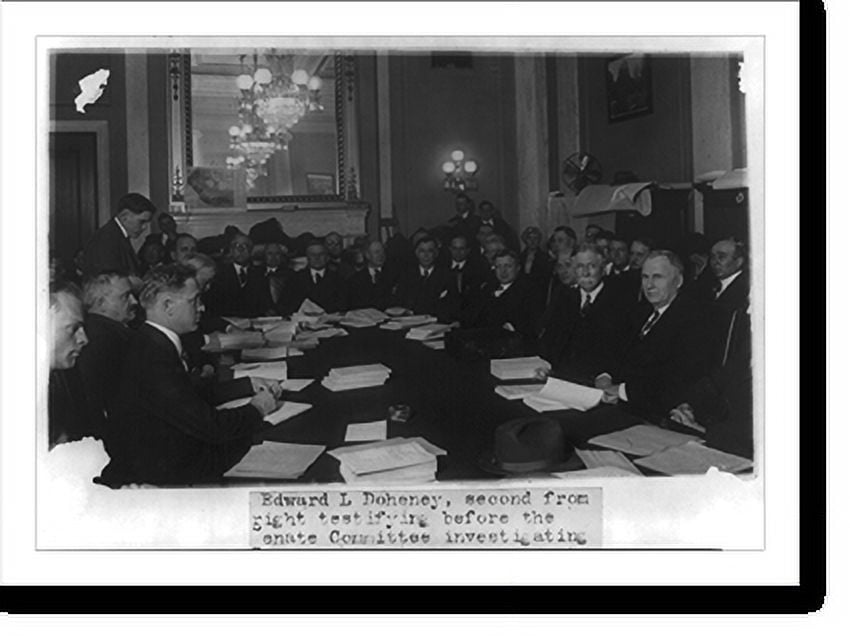 Historic Print, Edward L. Doheny testifying before the Senate Comm ...