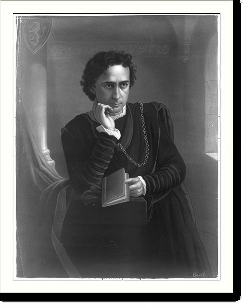 Historic Print, Edwin Booth as Hamlet, 18" x 24" - Walmart.com