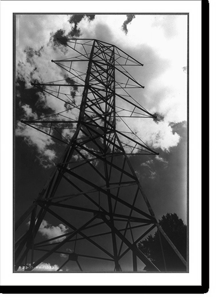 Historic Print, [Electric power line tower], 16" x 20" - Walmart.com