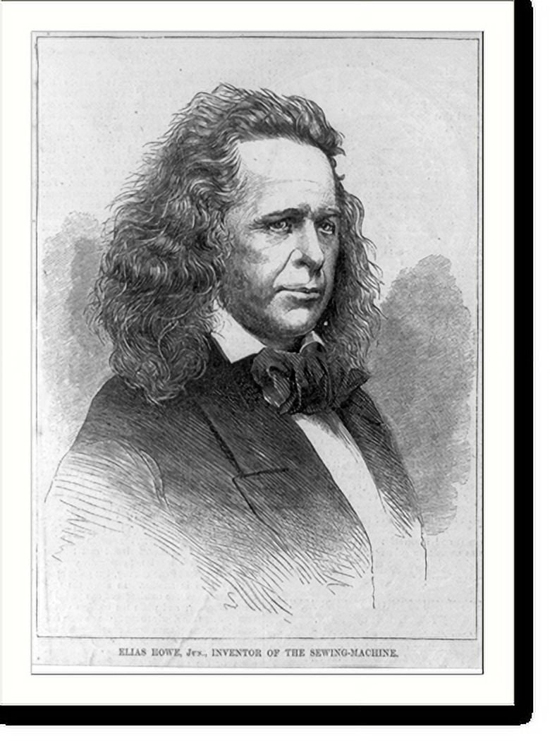 Historic Print, Elias Howe, 16" x 20" - Walmart.com