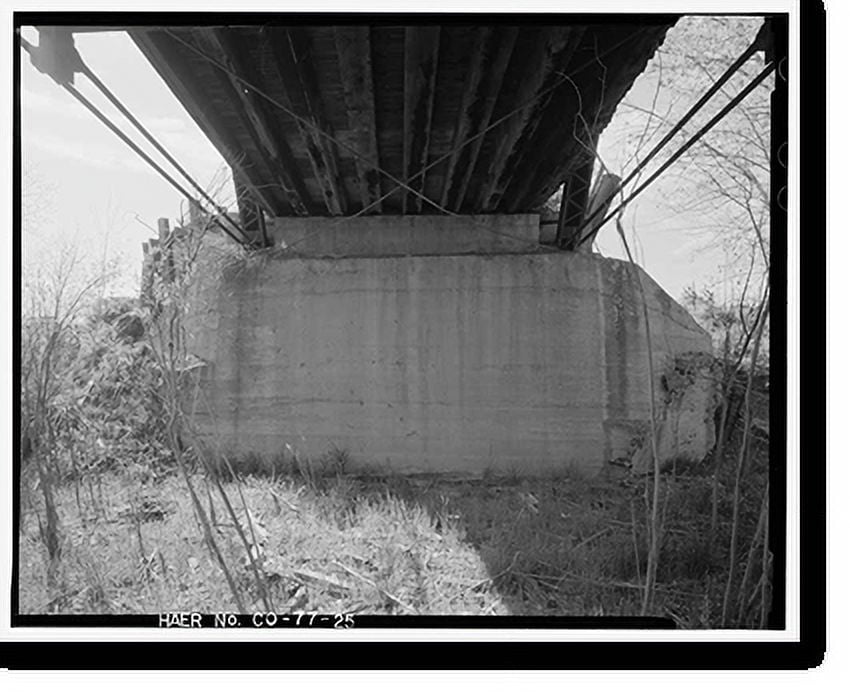 Historic Print, Elson Bridge, Spanning Purgatoire River at County Road ...