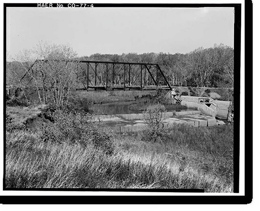 Historic Print, Elson Bridge, Spanning Purgatoire River at County Road ...