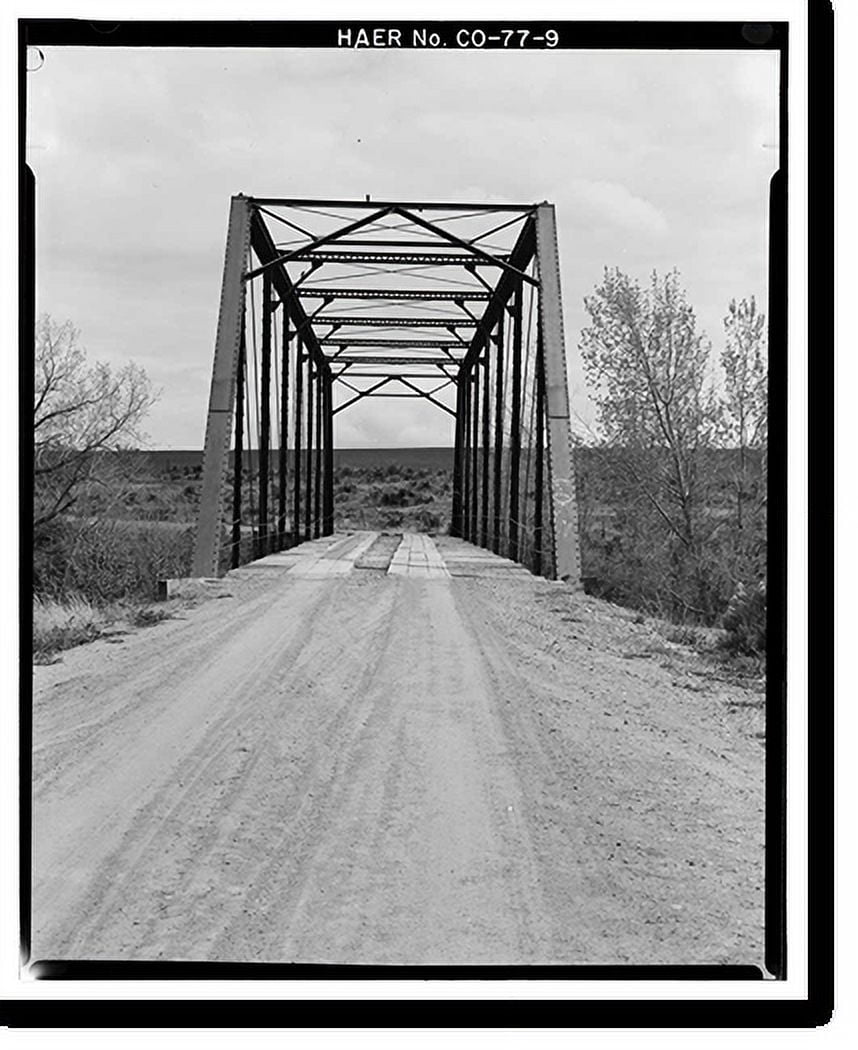 Historic Print, Elson Bridge, Spanning Purgatoire River at County Road ...