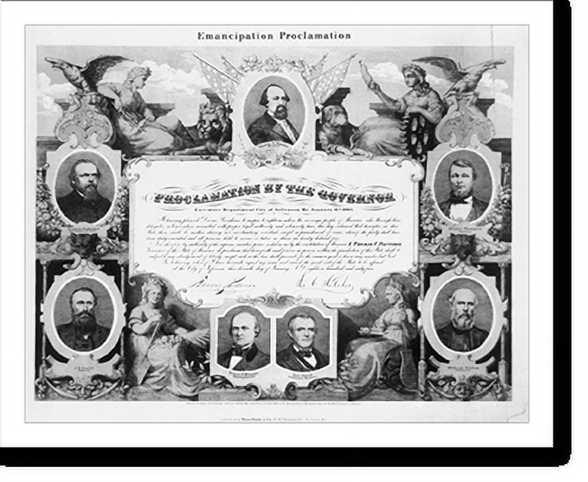 Historic Print, Emancipation Proclamation. Proclamation by the governor ...