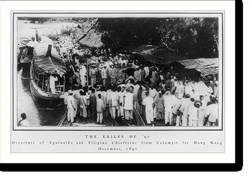 Historic Print, [Emilio Aguinaldo, 1870?- ; departing, with 40 aides ...