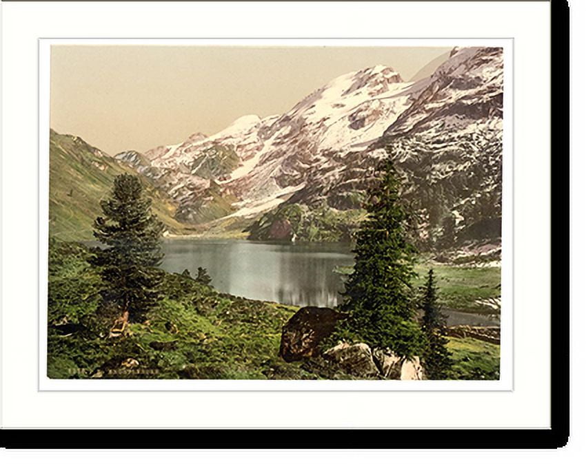 Historic Print, Engstlen Lake Bernese Oberland Switzerland, 16" x 20 ...