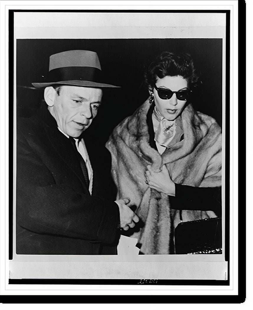 Historic Print, [Entertainer Frank Sinatra and second wife, actress Ava ...