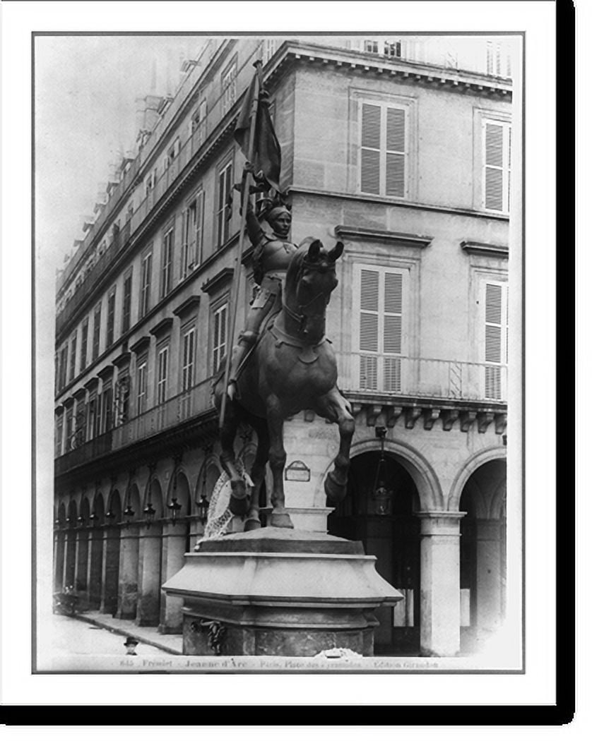 Historic Print, [Equestrian statue by Emmanuel Frémiet - Joan of Arc ...