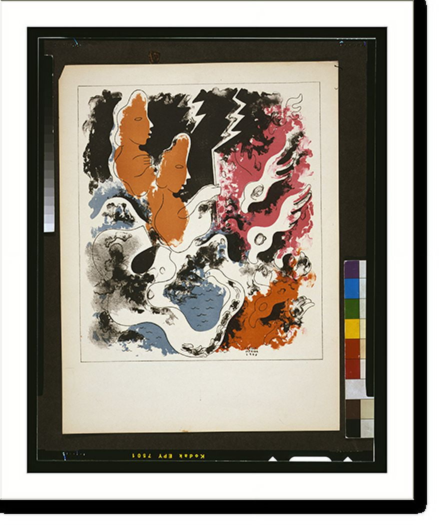 Historic Print, [Estampas del Popol-Vuh. Entonces Hunahpú y Xbalanqué ...