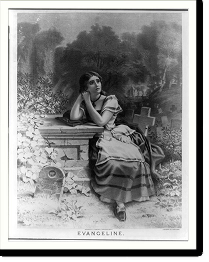 Historic Print, Evangeline, 18" x 24" - Walmart.com
