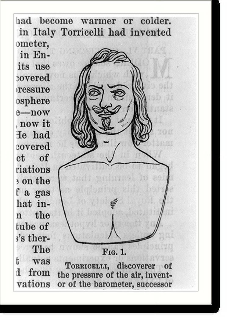 Historic Print, [Evangelista Torricelli, Italian mathematician and ...