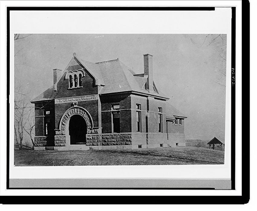 Historic Print, [Exterior of Ingalls Memorial Library in Rindge, New ...