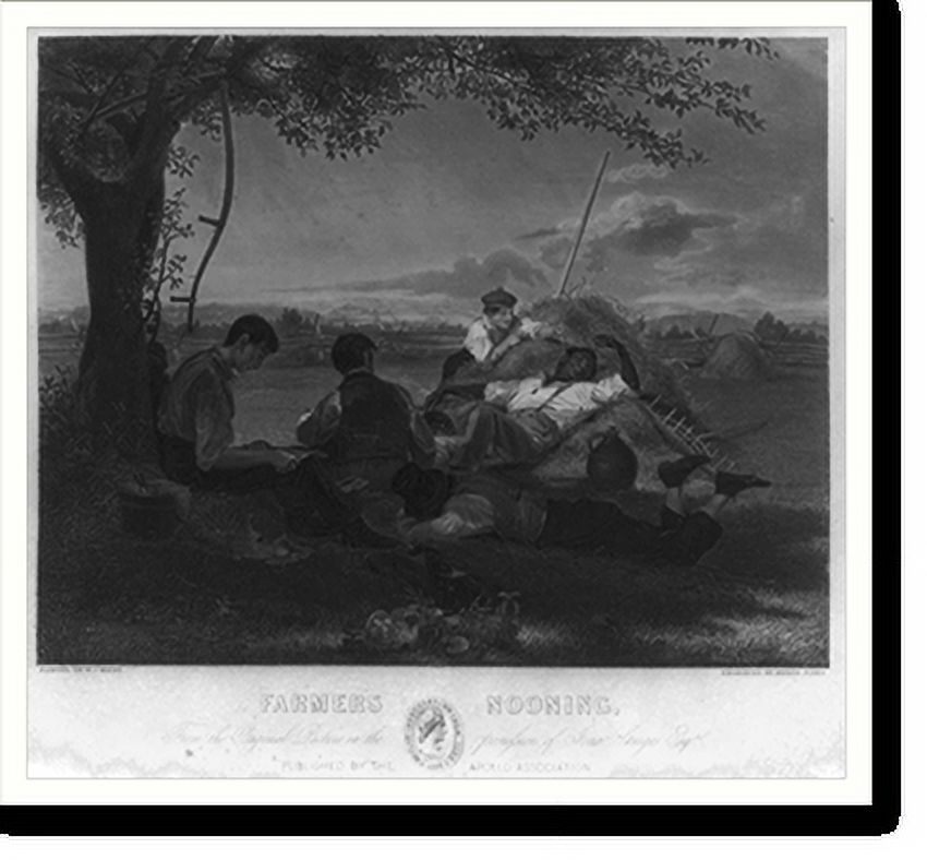Historic Print, Farmers nooning, from the original picture in the ...