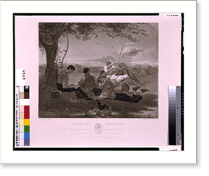 Historic Print, Farmers nooning, from the original picture in the ...