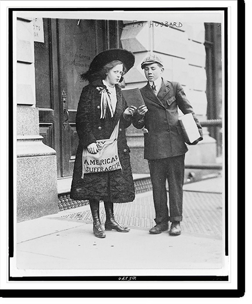 Historic Print, [Fay Hubbard, 19-year old suffragette, full-length ...