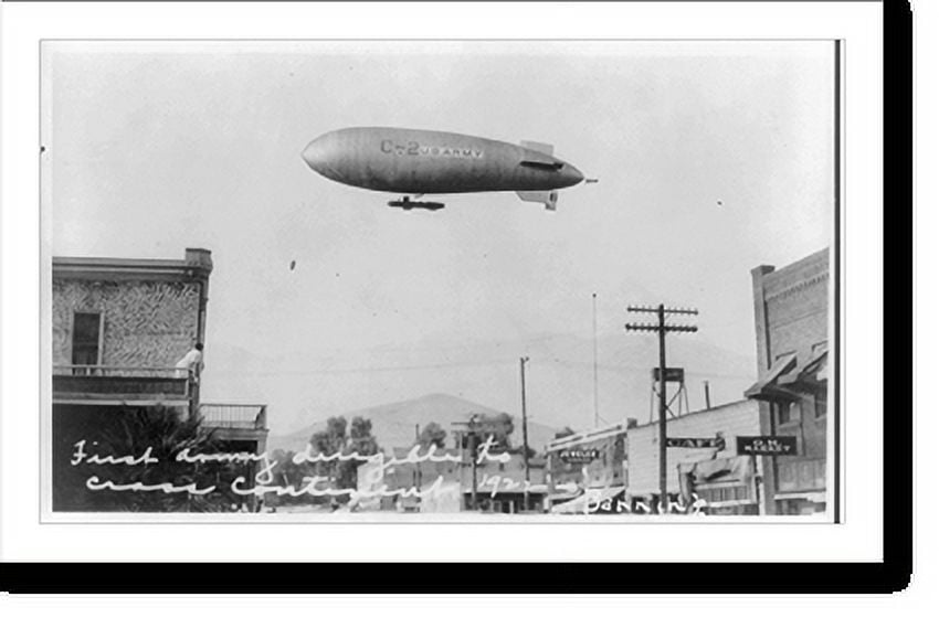 Historic Print, First Army dirigible to cross continent 1922, 16" x 20 ...